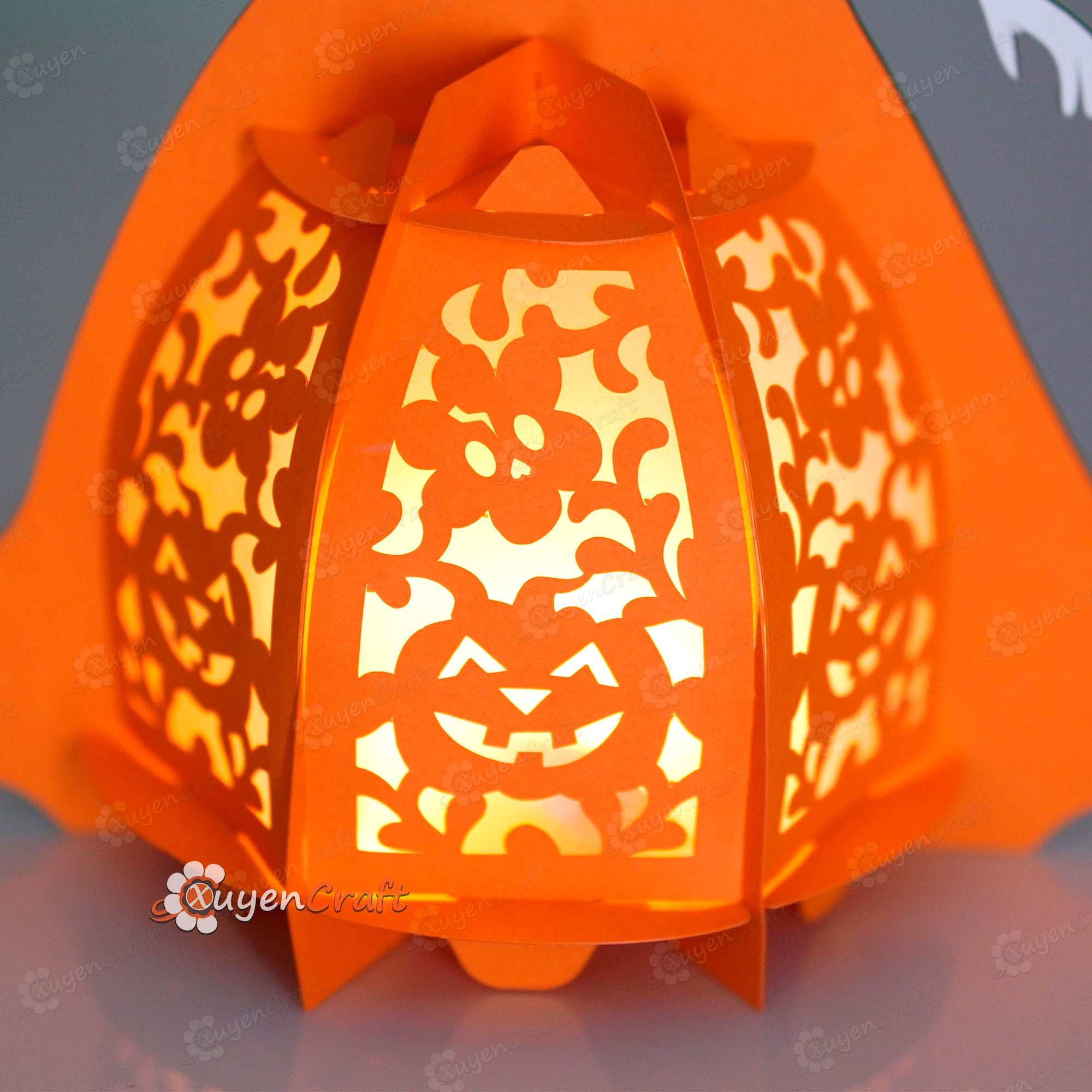 Pack 3 Catrina Lantern Templates – Halloween, Day of the Dead SVG PDF ...