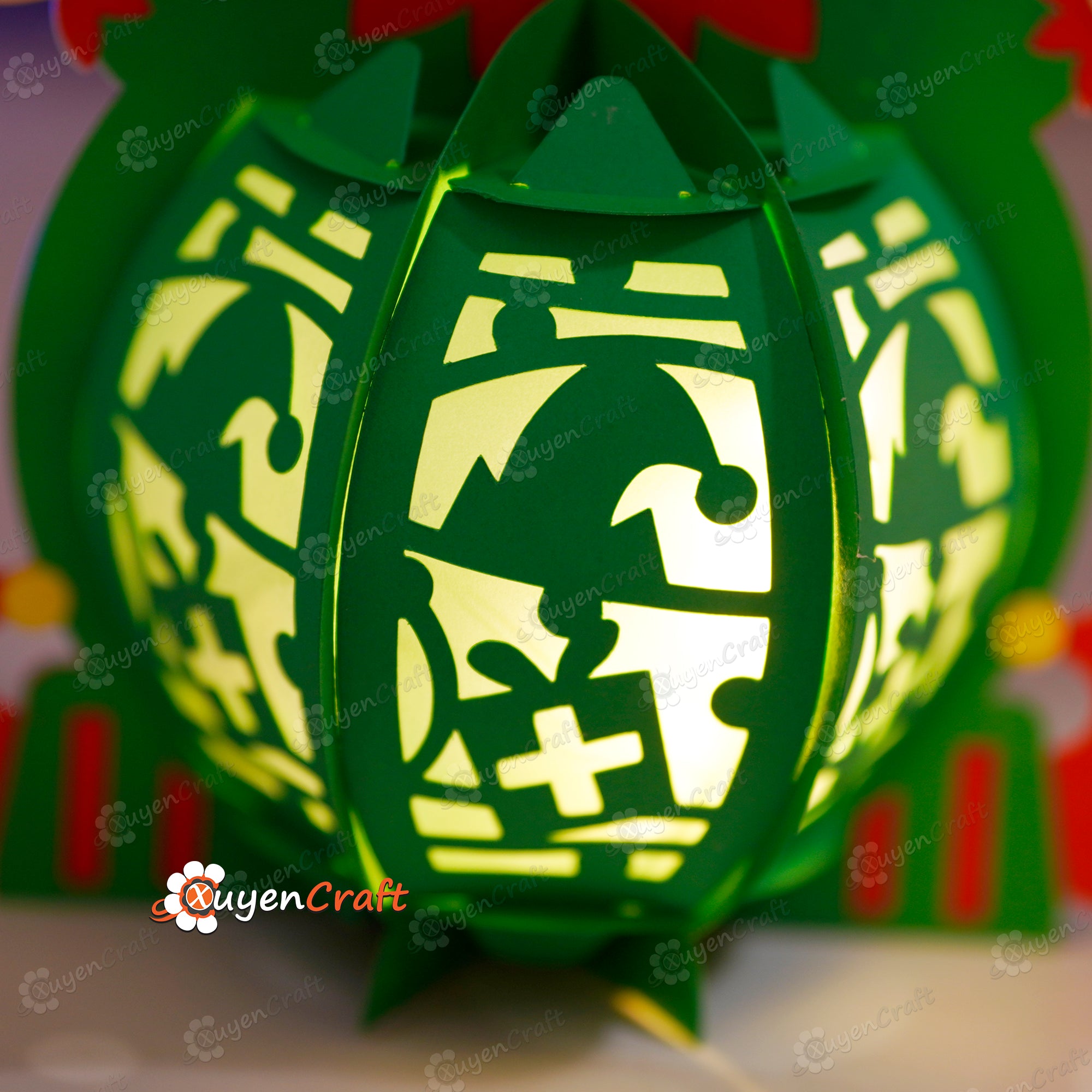 Set 2 Christmas Elf Lantern PDF, SVG, Studio Templates – 3dfancy