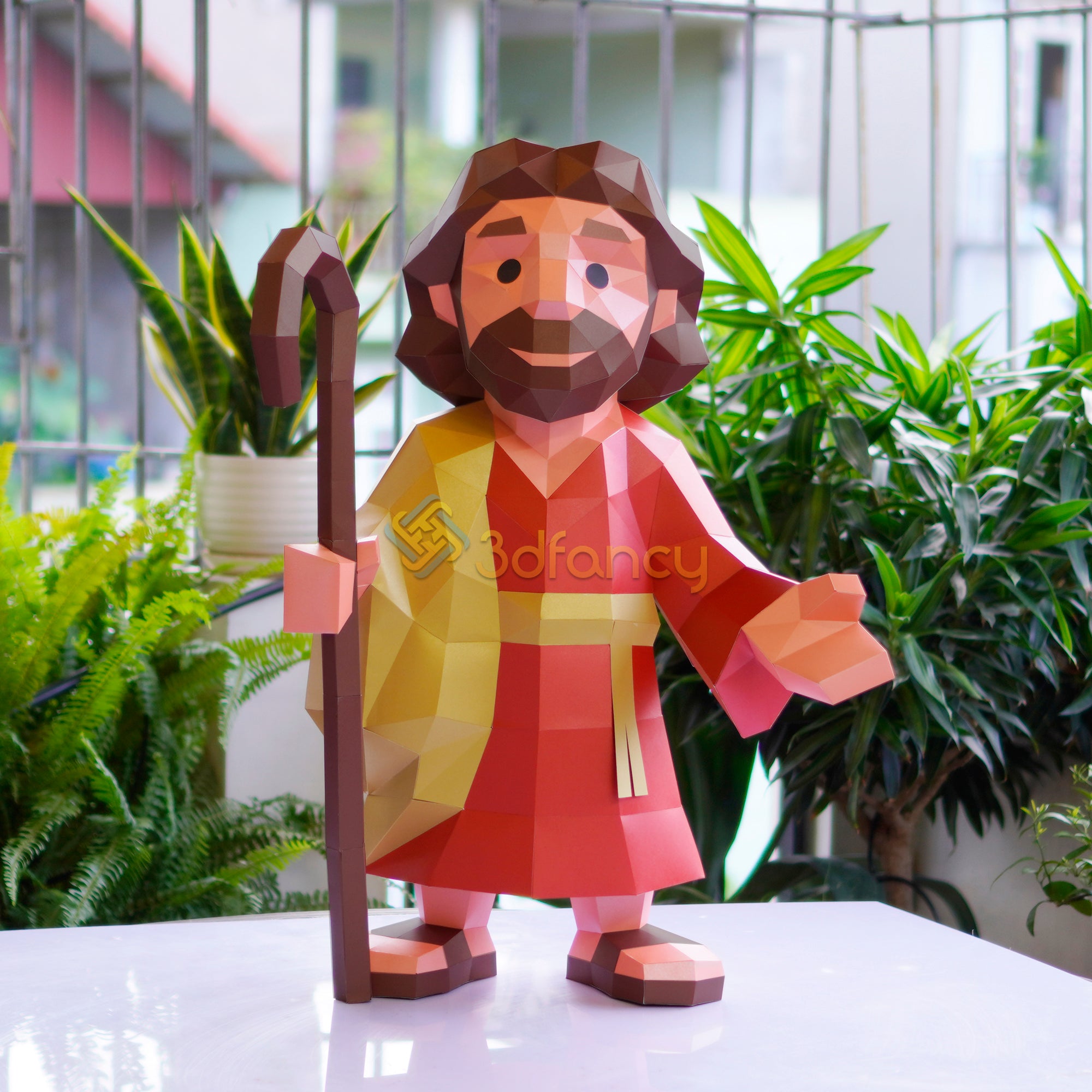 Jesus and Sheep Papercraft | The Good Shepherd 3D Model Decoration | S ...