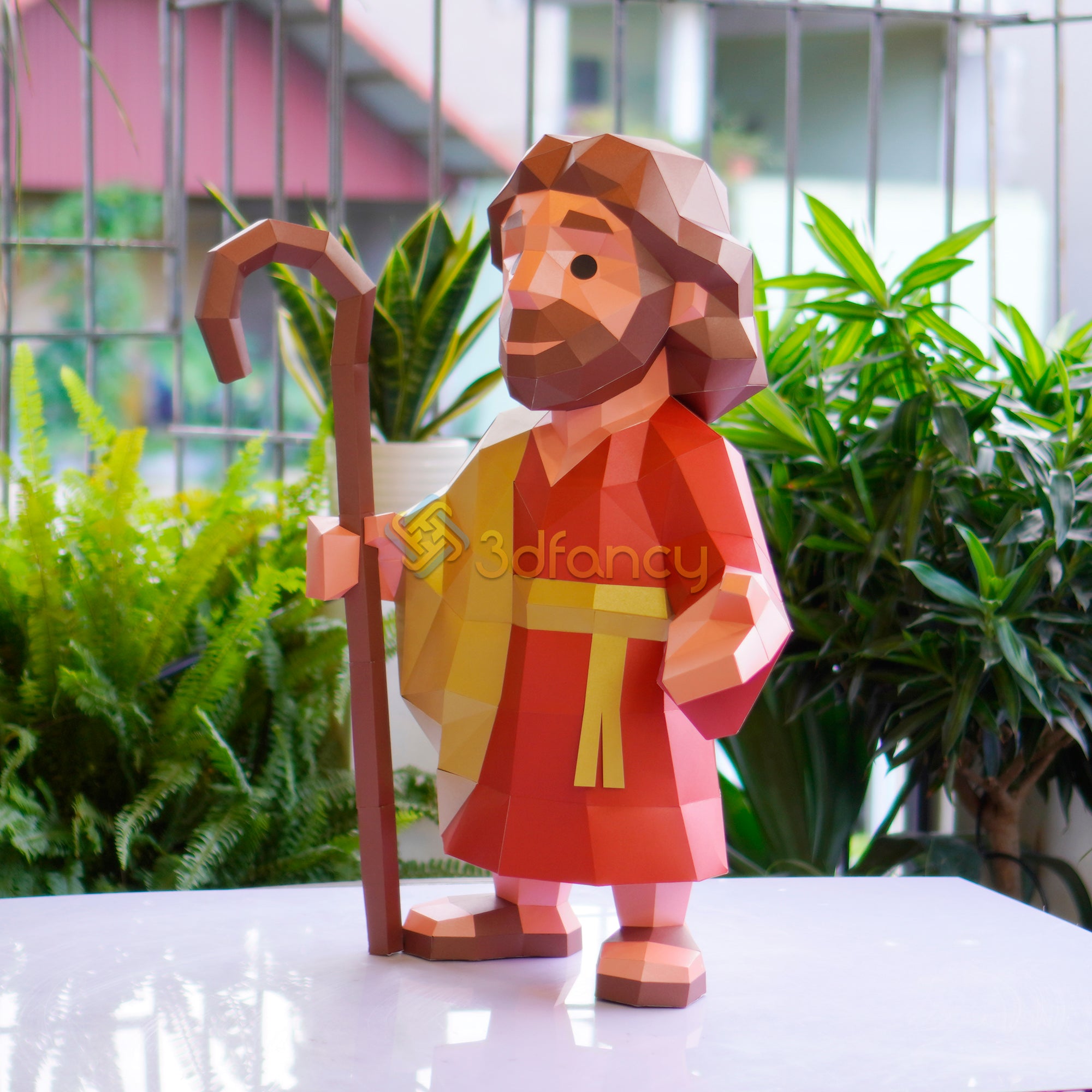 Jesus and Sheep Papercraft | The Good Shepherd 3D Model Decoration | S ...