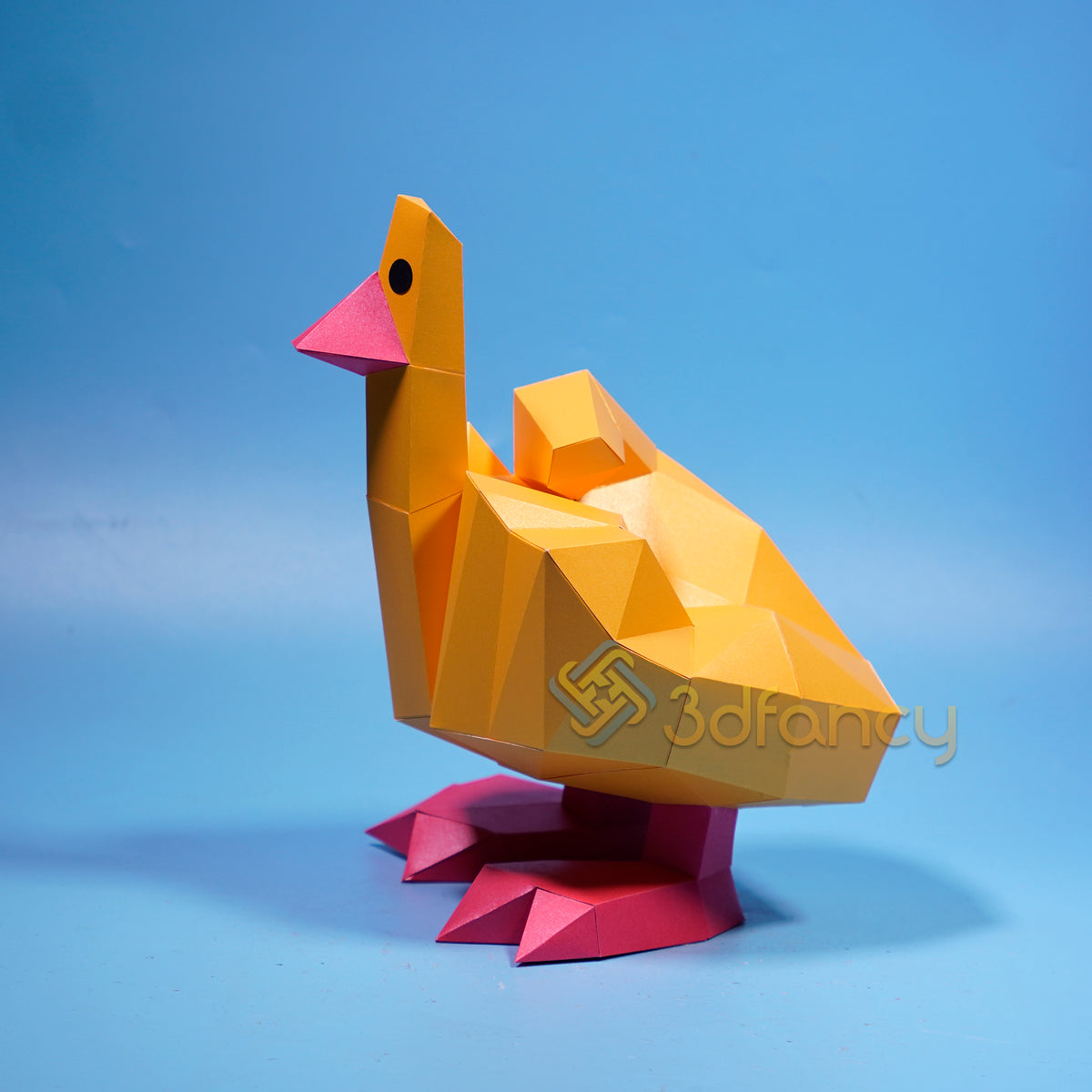 Middle Finger Duck You Papercraft PDF, SVG Template – 3dfancy