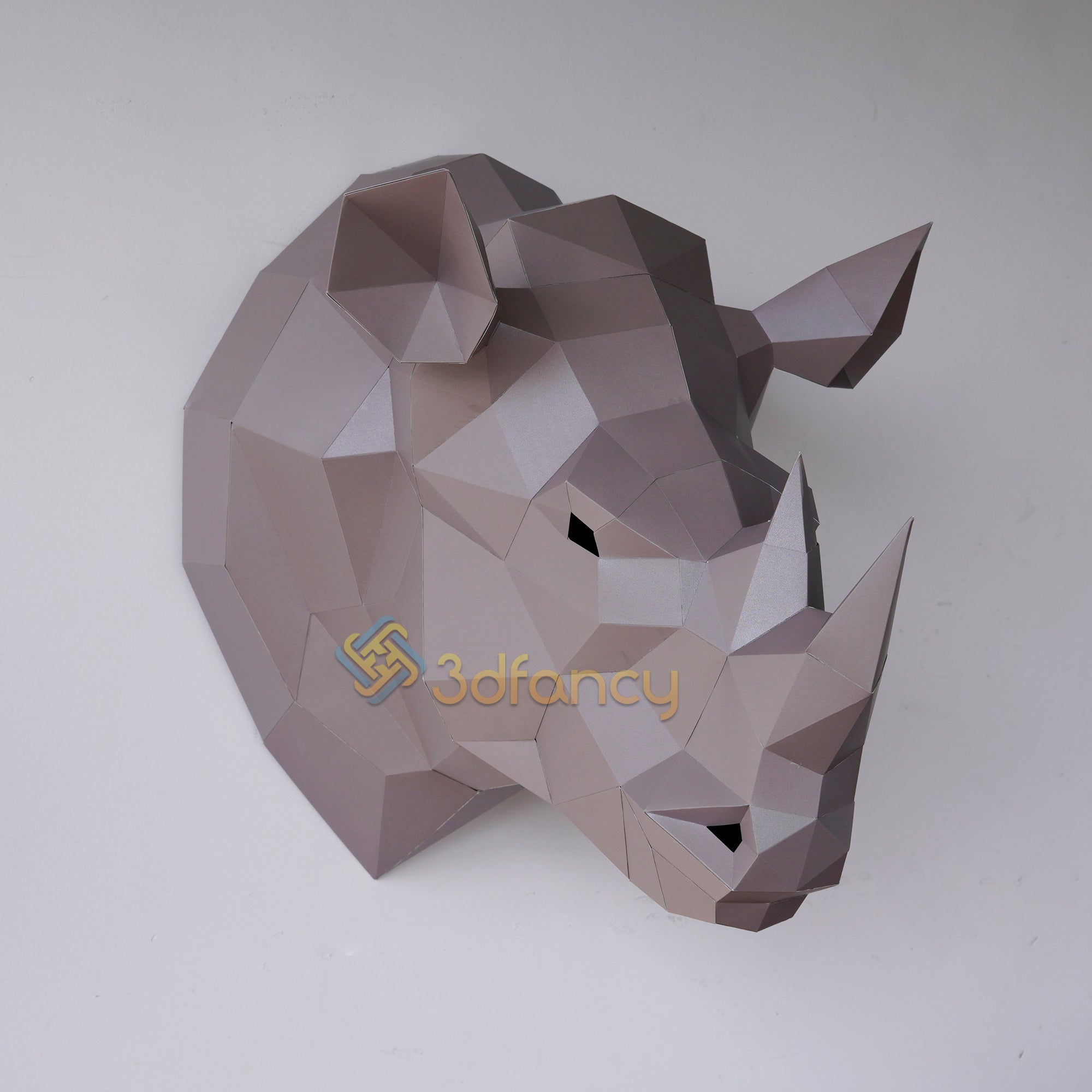 Rhino Head Papercraft, PDF, SVG templates – 3dfancy