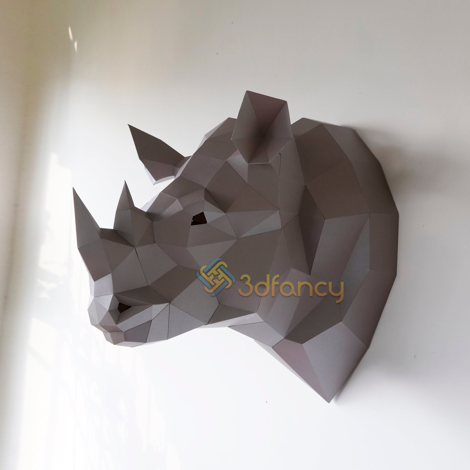 Rhino Head Papercraft, PDF, SVG templates – 3dfancy