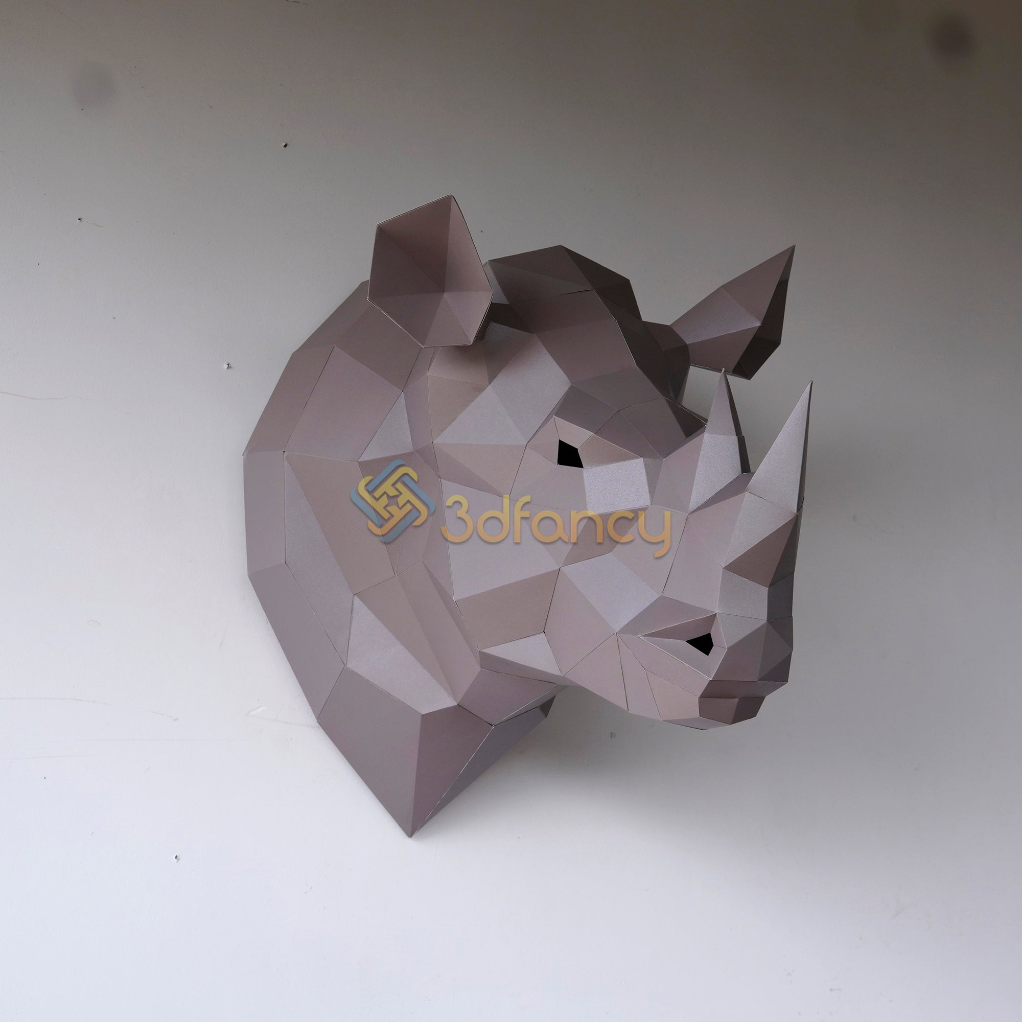 Rhino Head Papercraft, PDF, SVG templates – 3dfancy