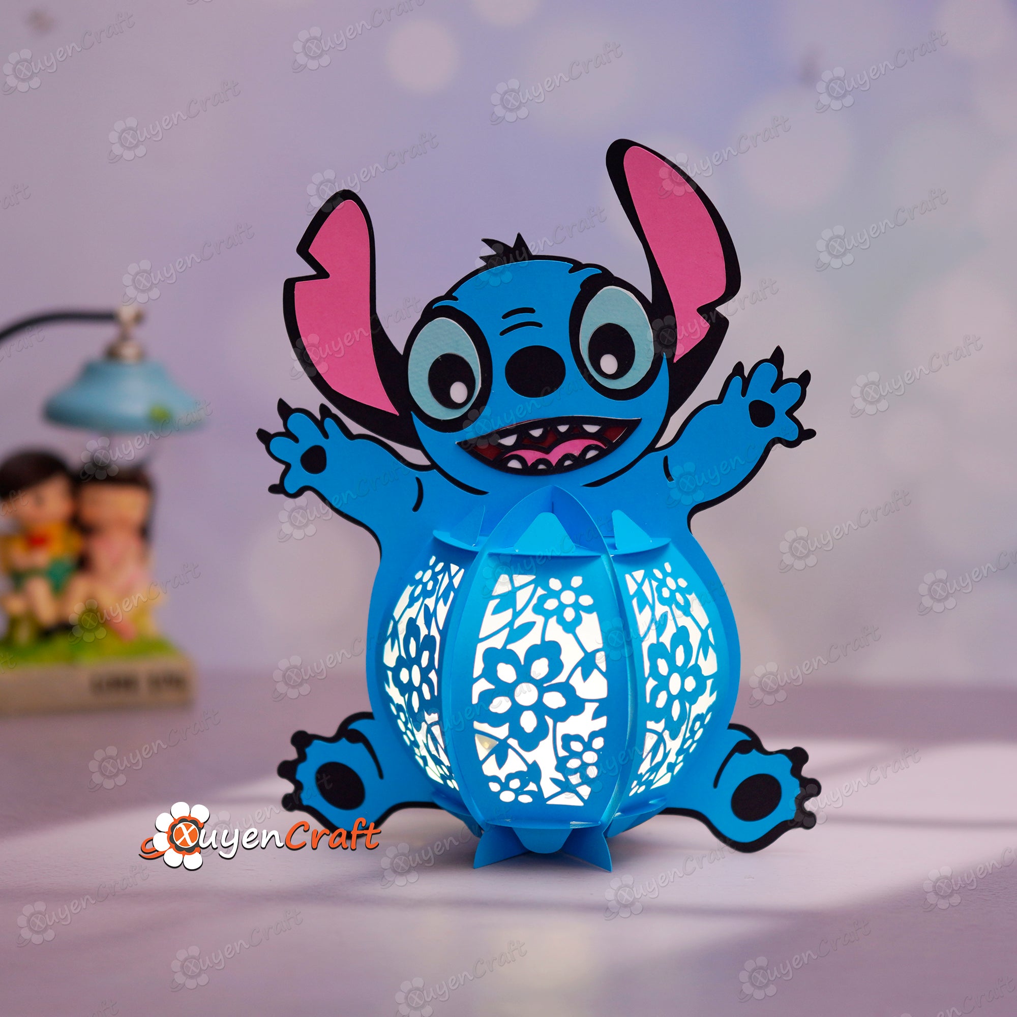 Stitch Lantern PDF, SVG, Studio Templates – 3dfancy