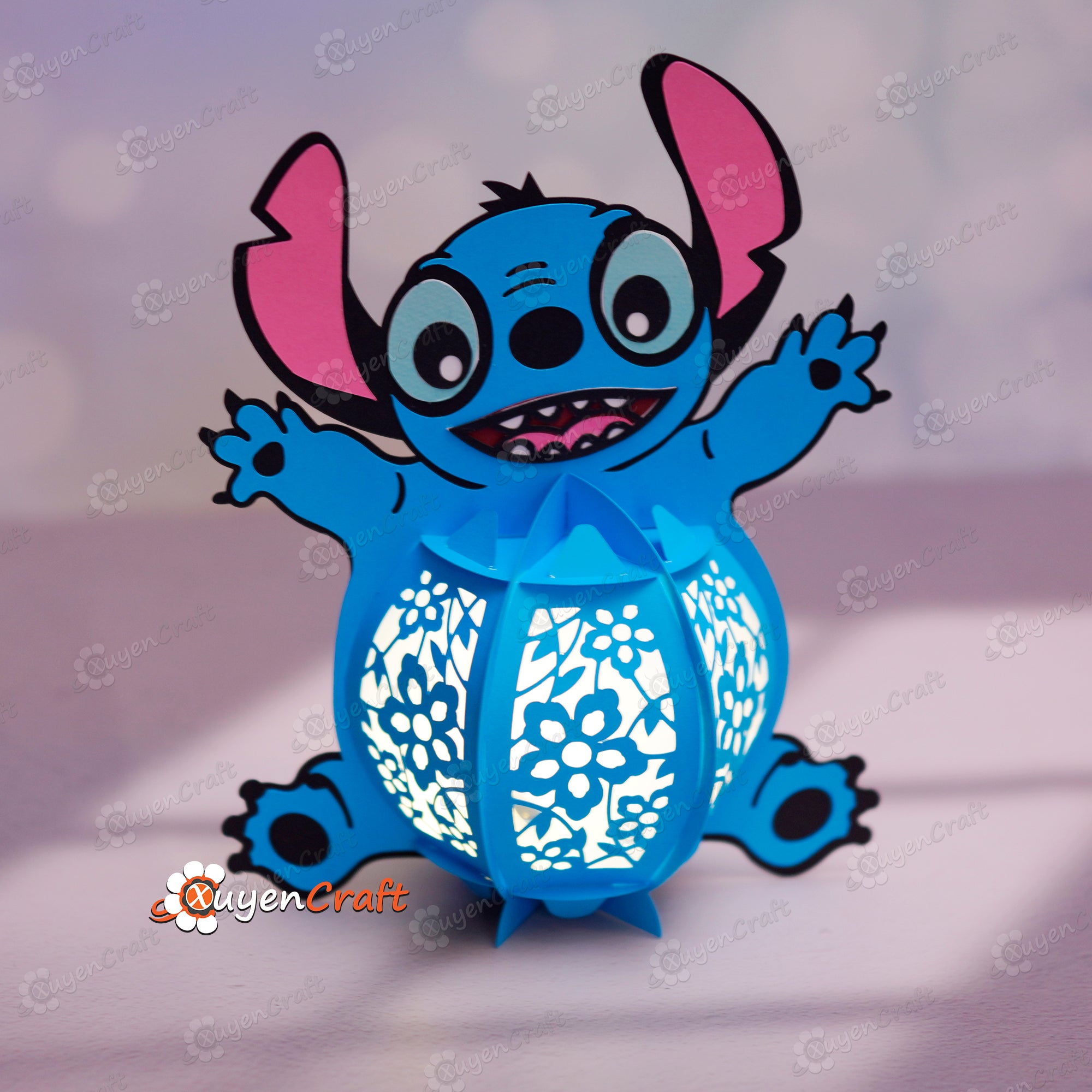 Stitch Lantern PDF, SVG, Studio Templates | Free Fanmade Model (Person ...