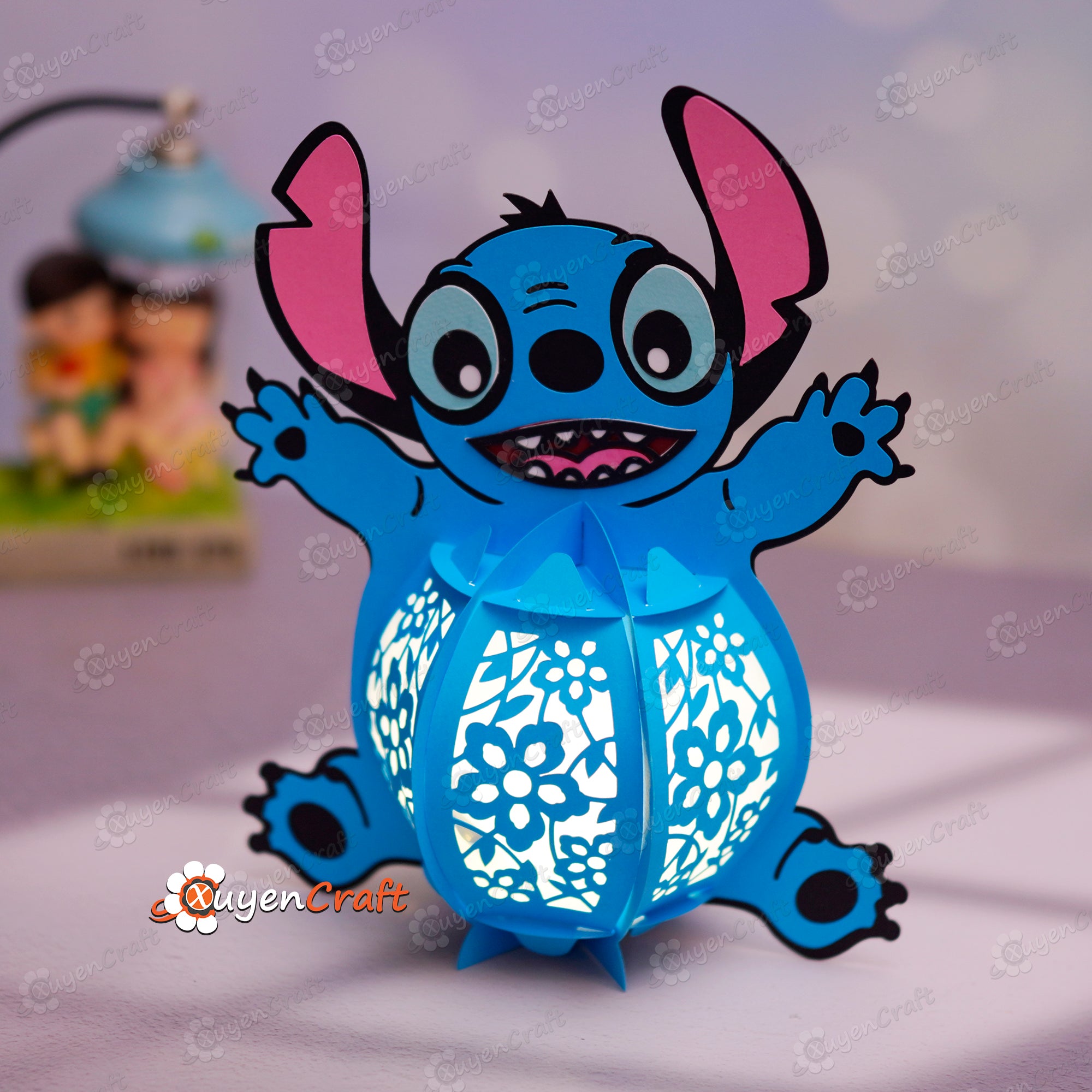 Stitch Lantern PDF, SVG, Studio Templates | Free Fanmade Model (Person ...