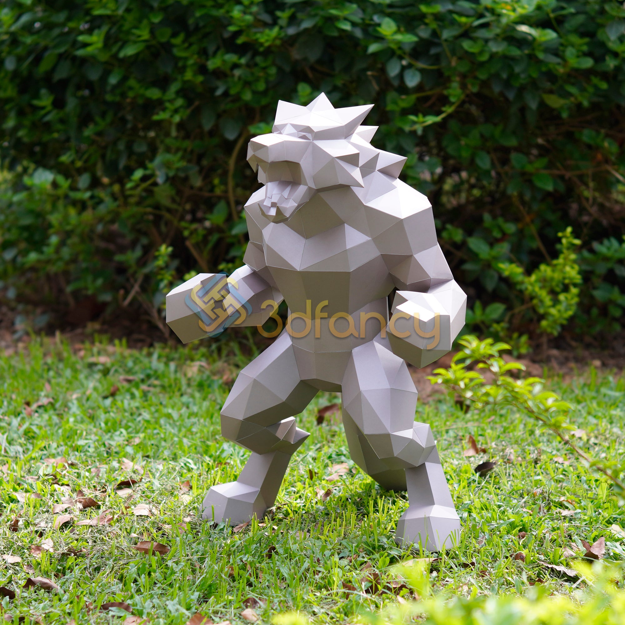 3D Papercraft Werewolf PDF, SVG, Studio Template – 3dfancy