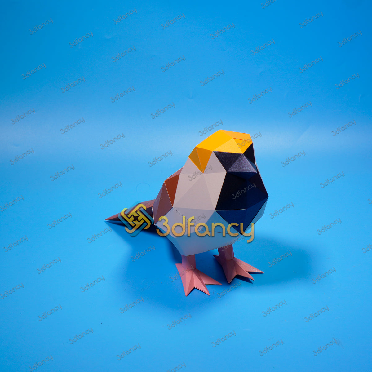 Papercraft Bird Sparrow PDF for Printer, SVG Template for Cricut, Came ...