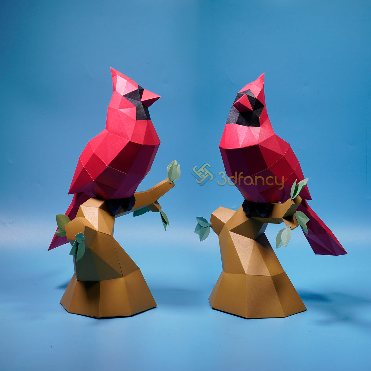 Cardinal Bird Papercraft PDF for Printer, SVG for Cricut Projects - DI ...