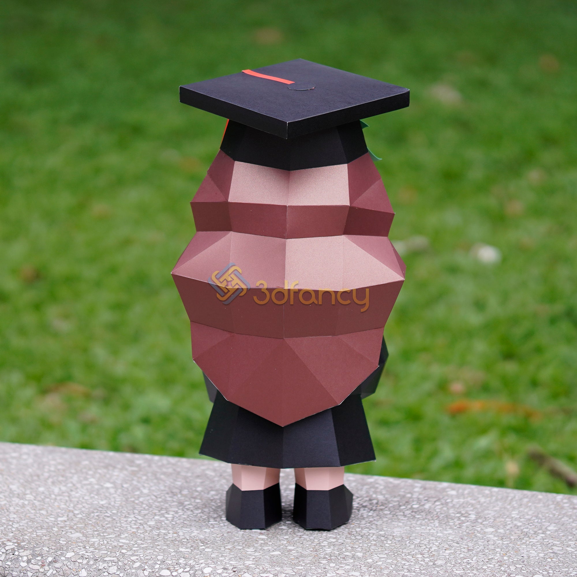 Set of 2 Graduation Papercraft SVG PDF – 3D Boy & Girl DIY Gift Templa ...