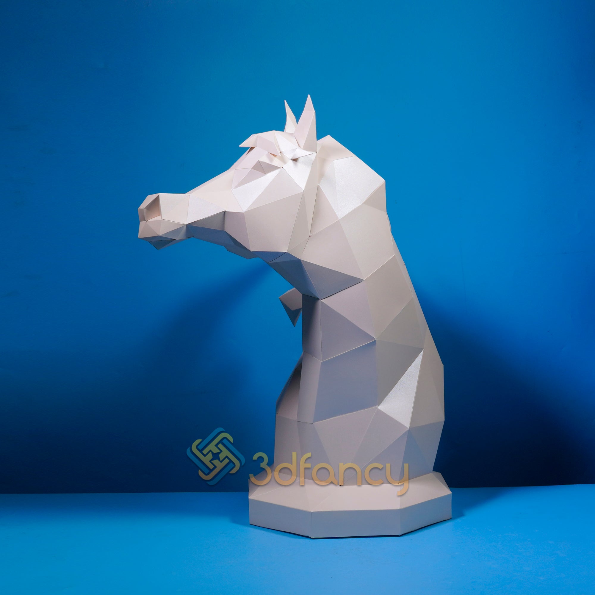 Papercraft Horse Head Statue PDF, SVG, Studio Template - DIY Papercraf ...