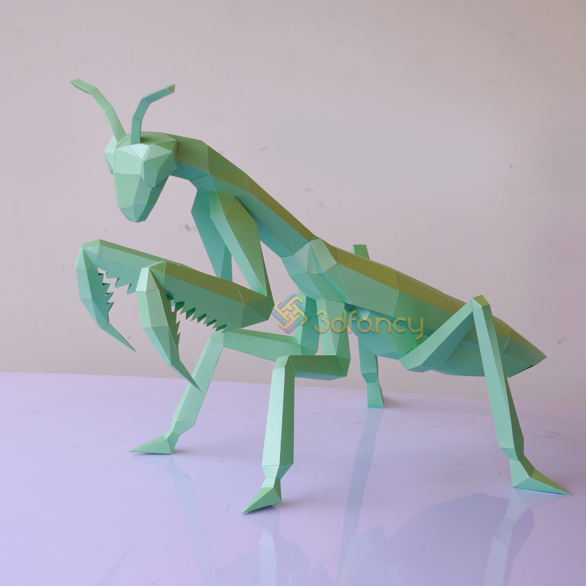 3D Mantis Papercraft SVG PDF Template – 3dfancy