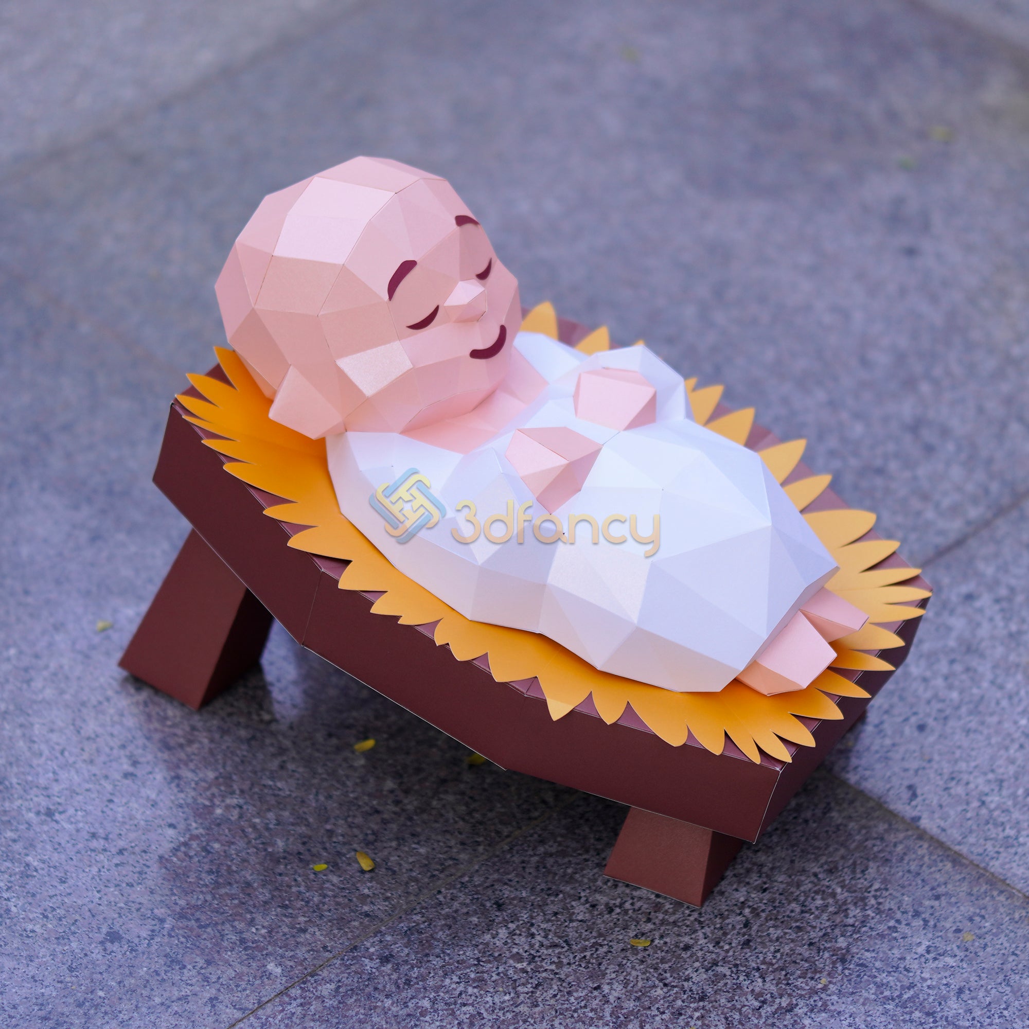 Nativity Scene Papercraft 3D SVG Bundle – Virgin Mary, Saint Joseph, B ...