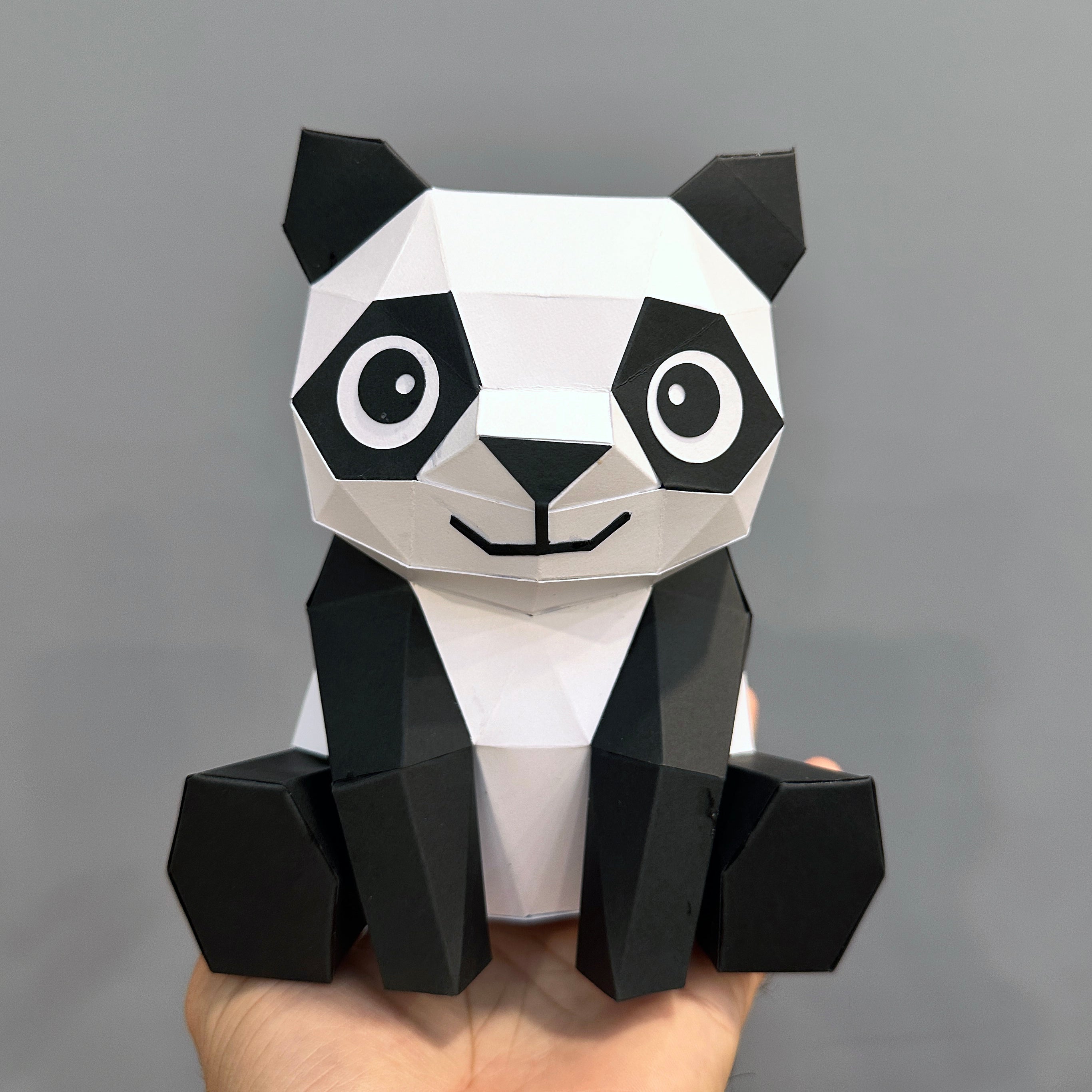3D Panda Papercraft | FREE SVG + PDF Templates – 3dfancy