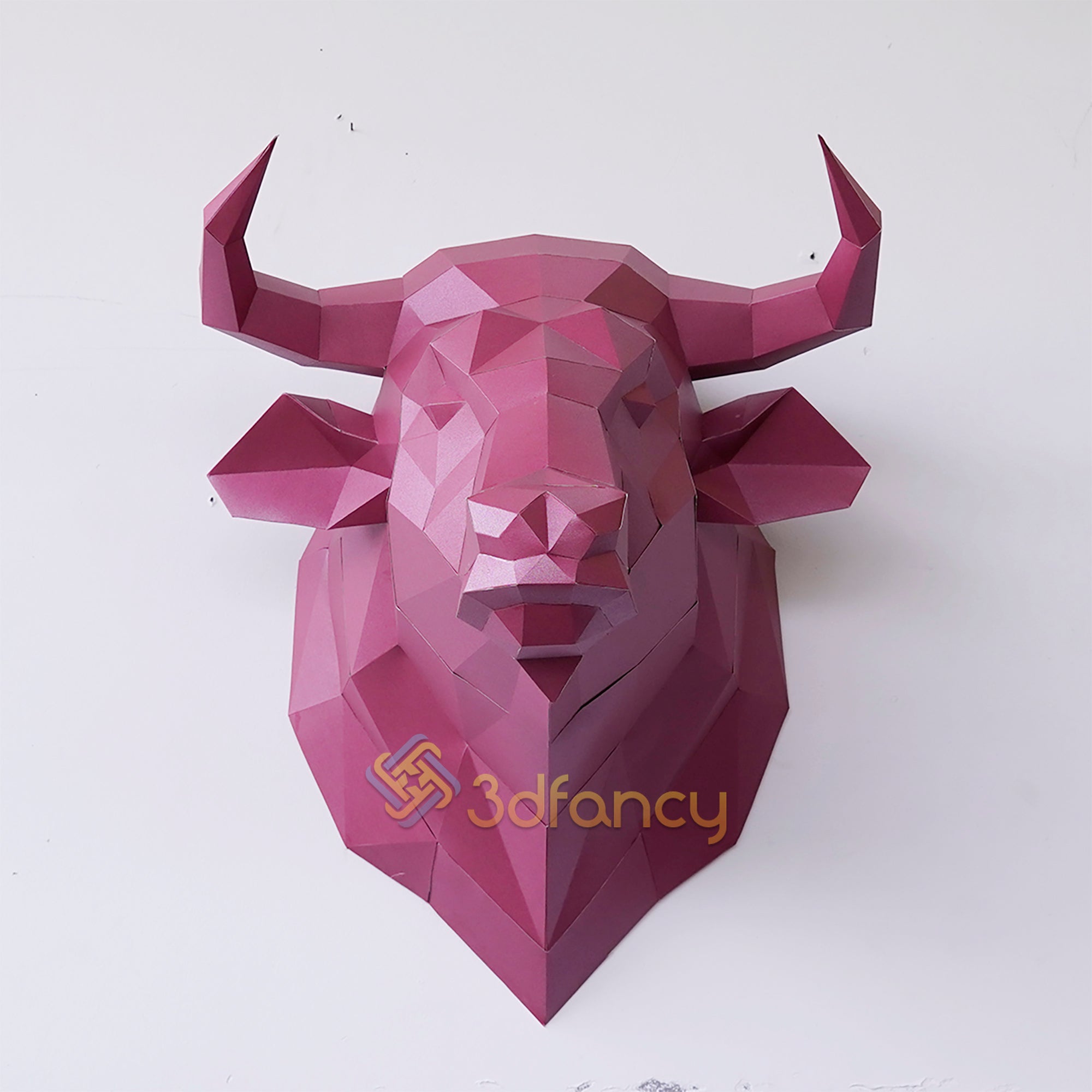 Papercraft Bull Head PDF, SVG Template – 3dfancy