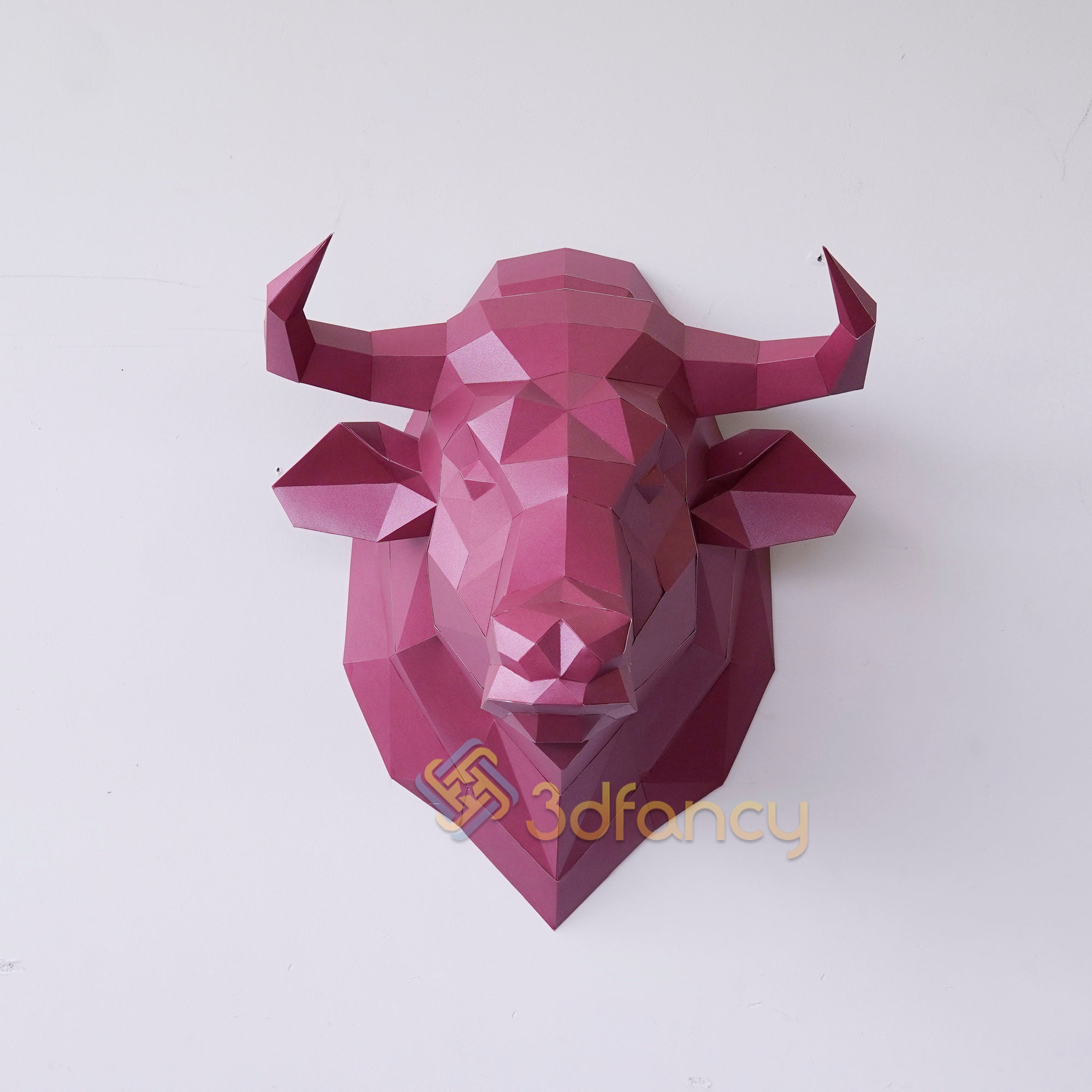 Papercraft Bull Head PDF, SVG Template – 3dfancy