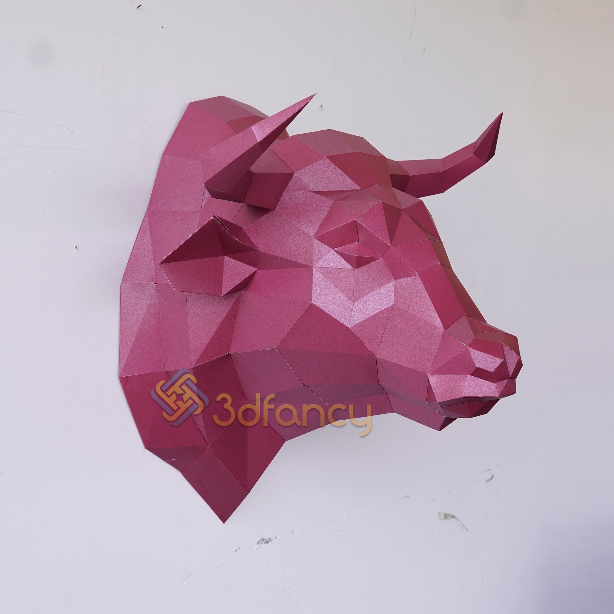Papercraft Bull Head PDF, SVG Template – 3dfancy