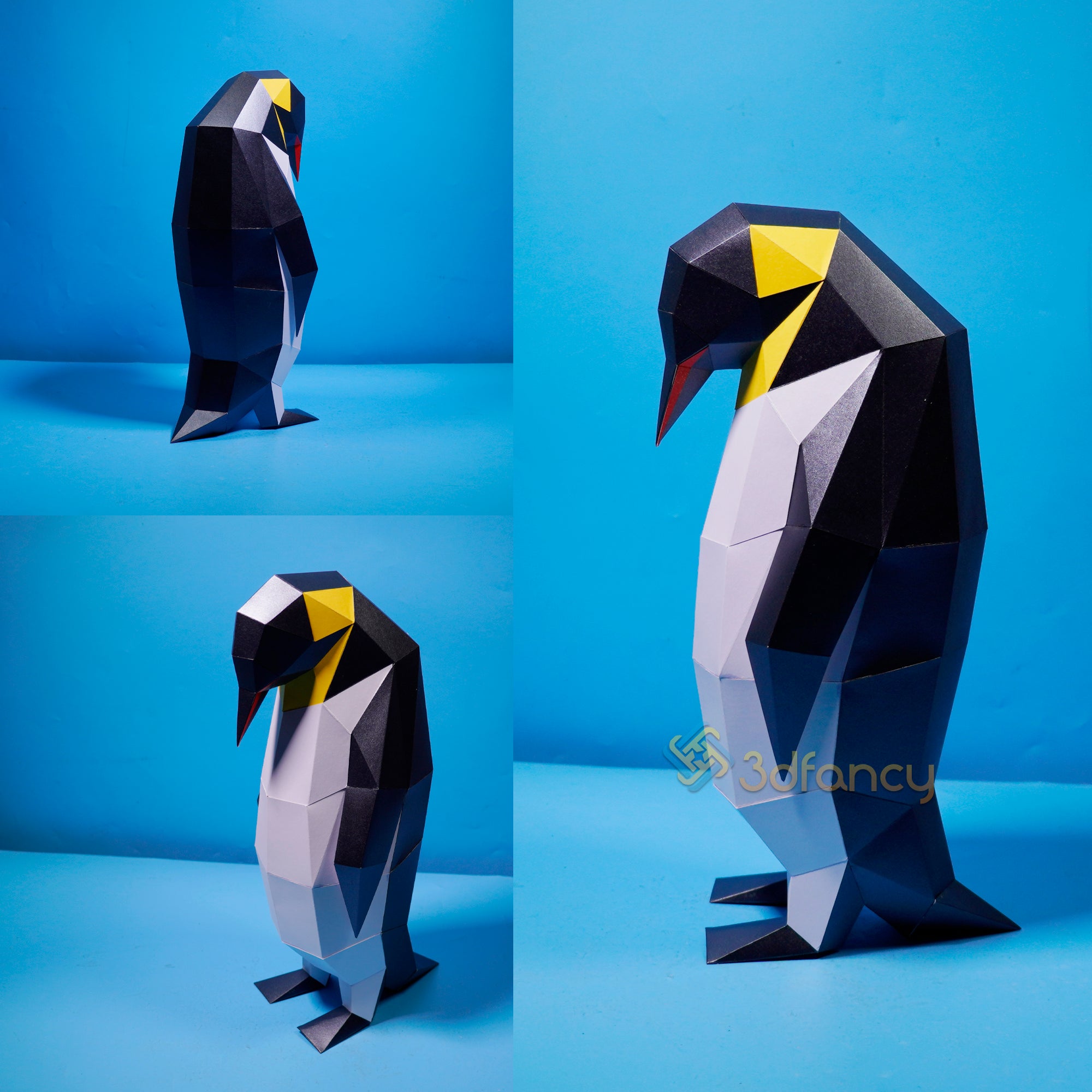 Family Penguin Papercraft PDF, SVG, Studio Template - DIY Papercraft E ...