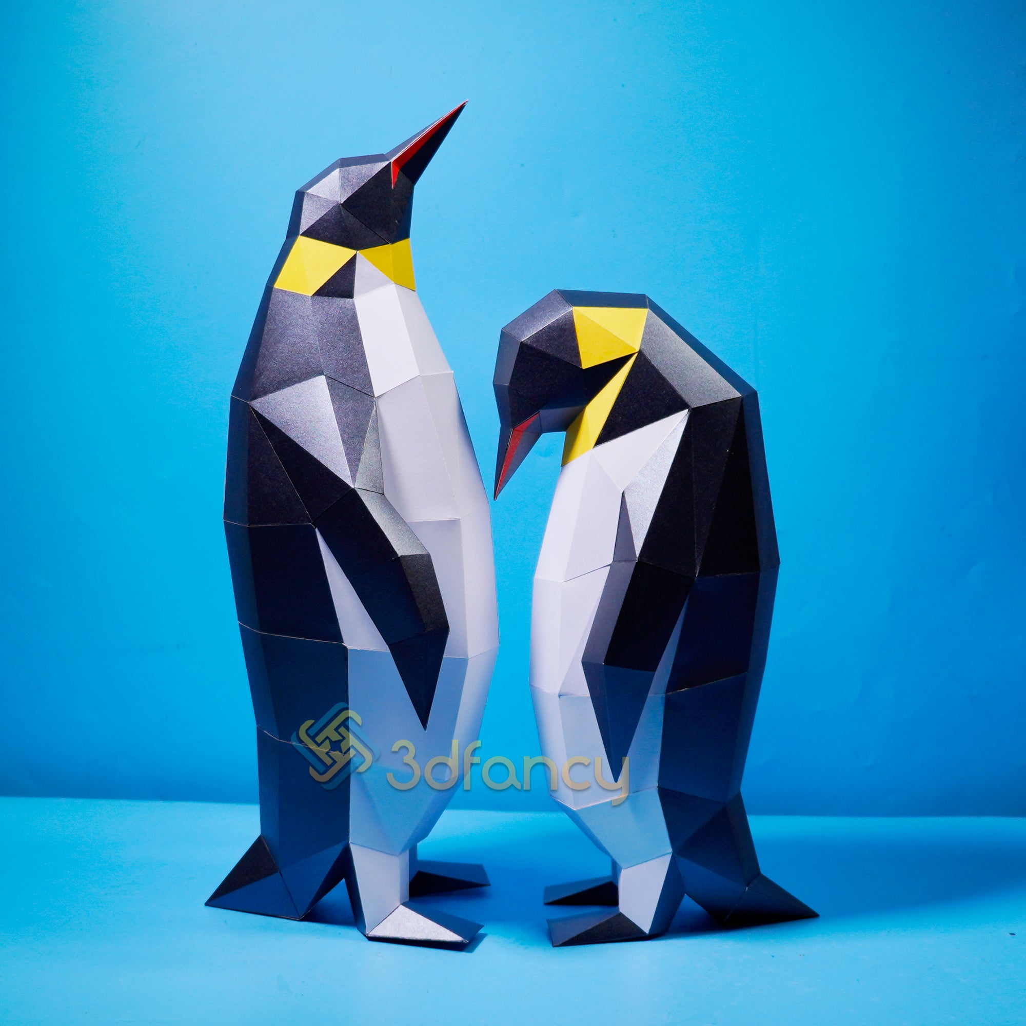 Family Penguin Papercraft PDF, SVG, Studio Template - DIY Papercraft E ...
