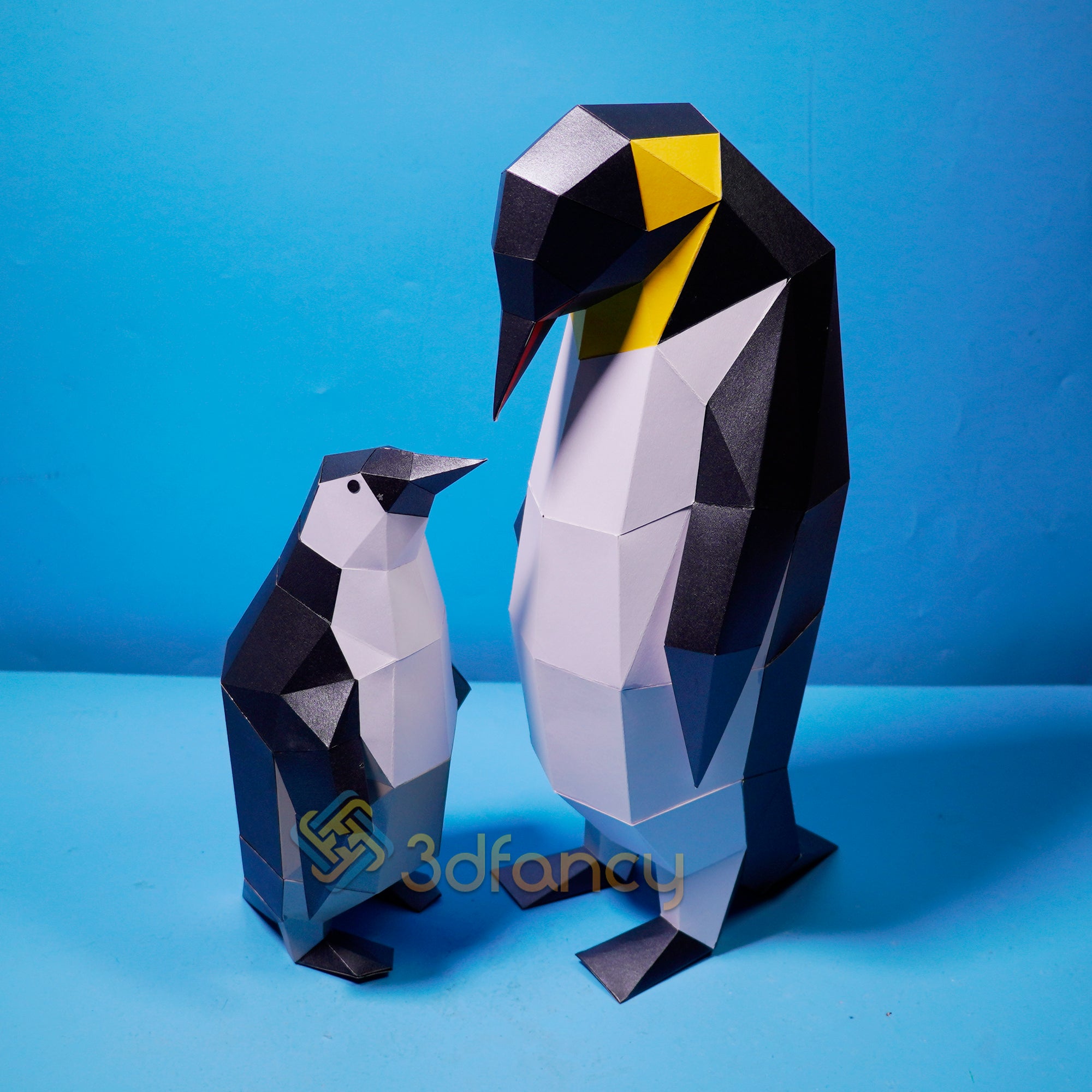 Family Penguin Papercraft PDF, SVG, Studio Template - DIY Papercraft E ...