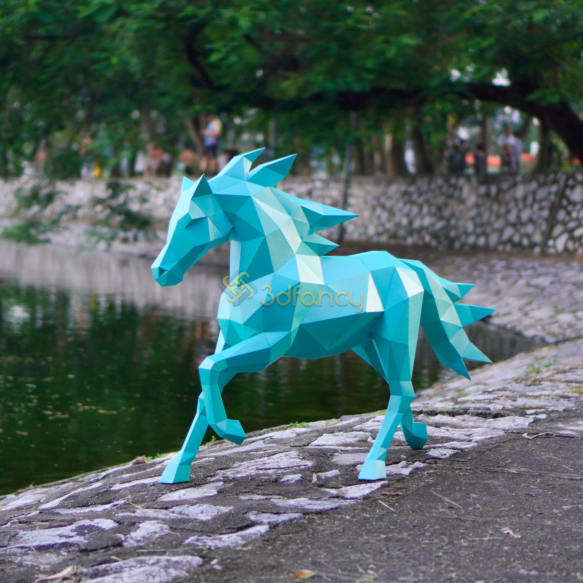 Low Poly Horse Papercraft Template – PDF SVG Studio Files – DIY Runnin ...