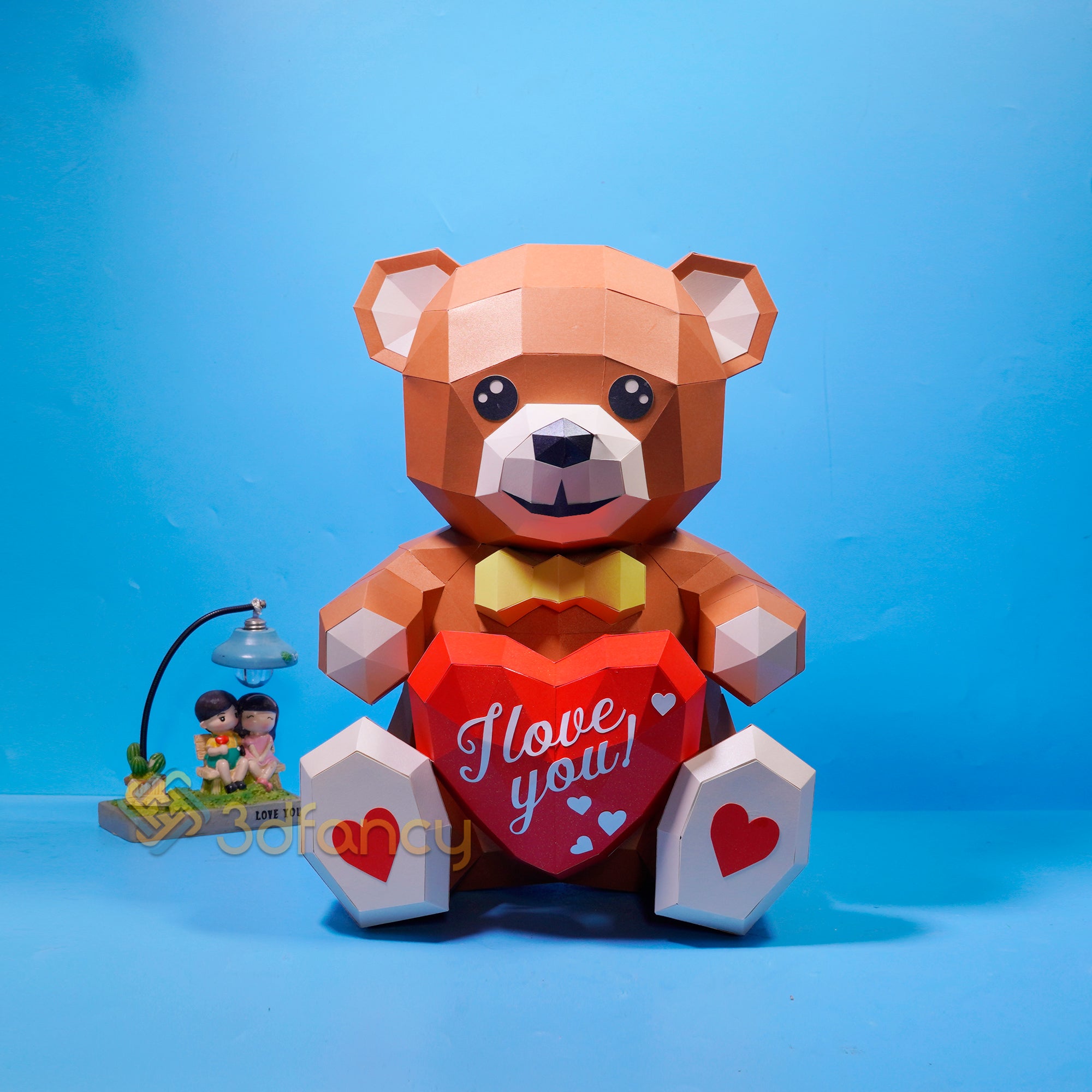 Papercraft Teddy Bear PDF, SVG, Studio Template – 3dfancy