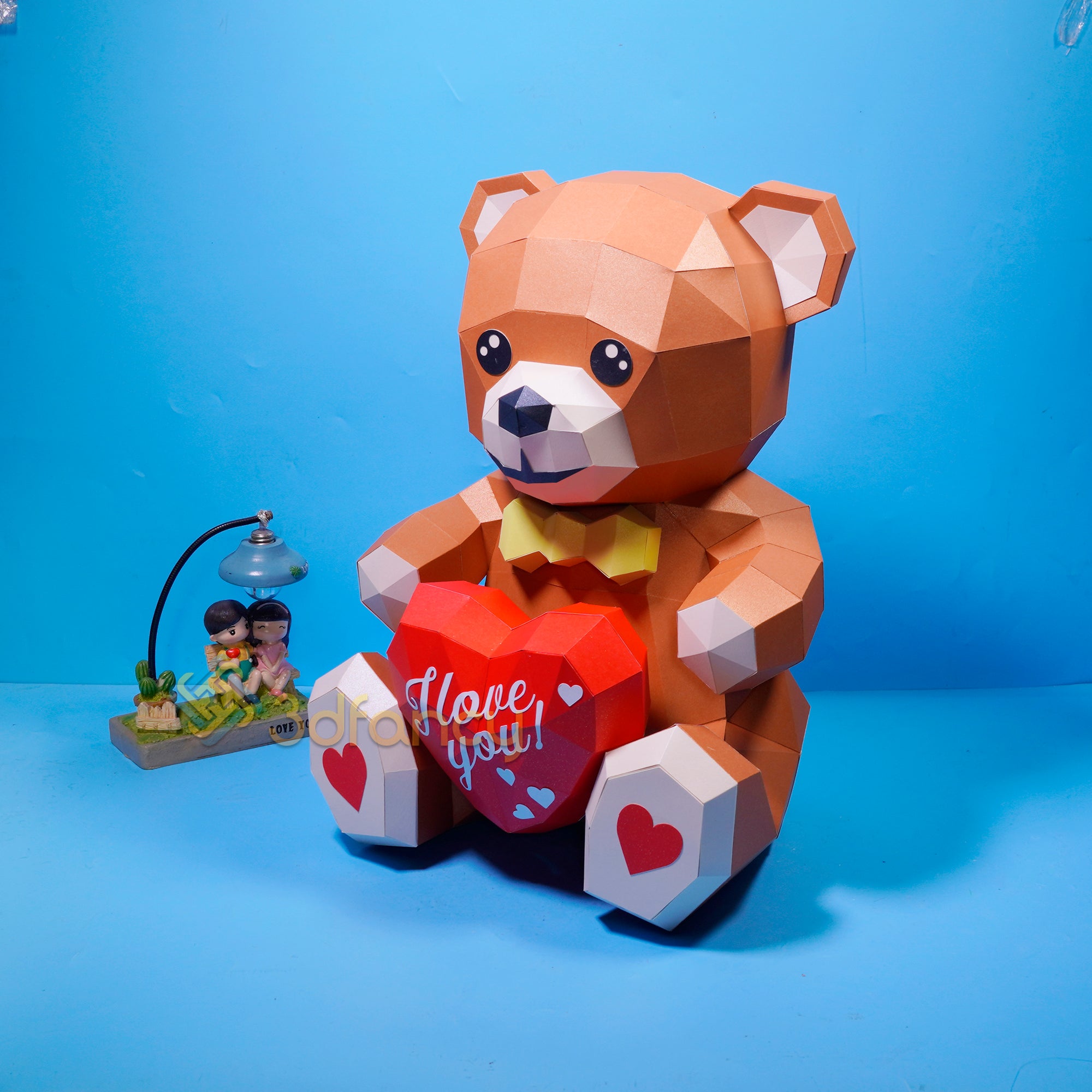 Papercraft Teddy Bear PDF, SVG, Studio Template – 3dfancy