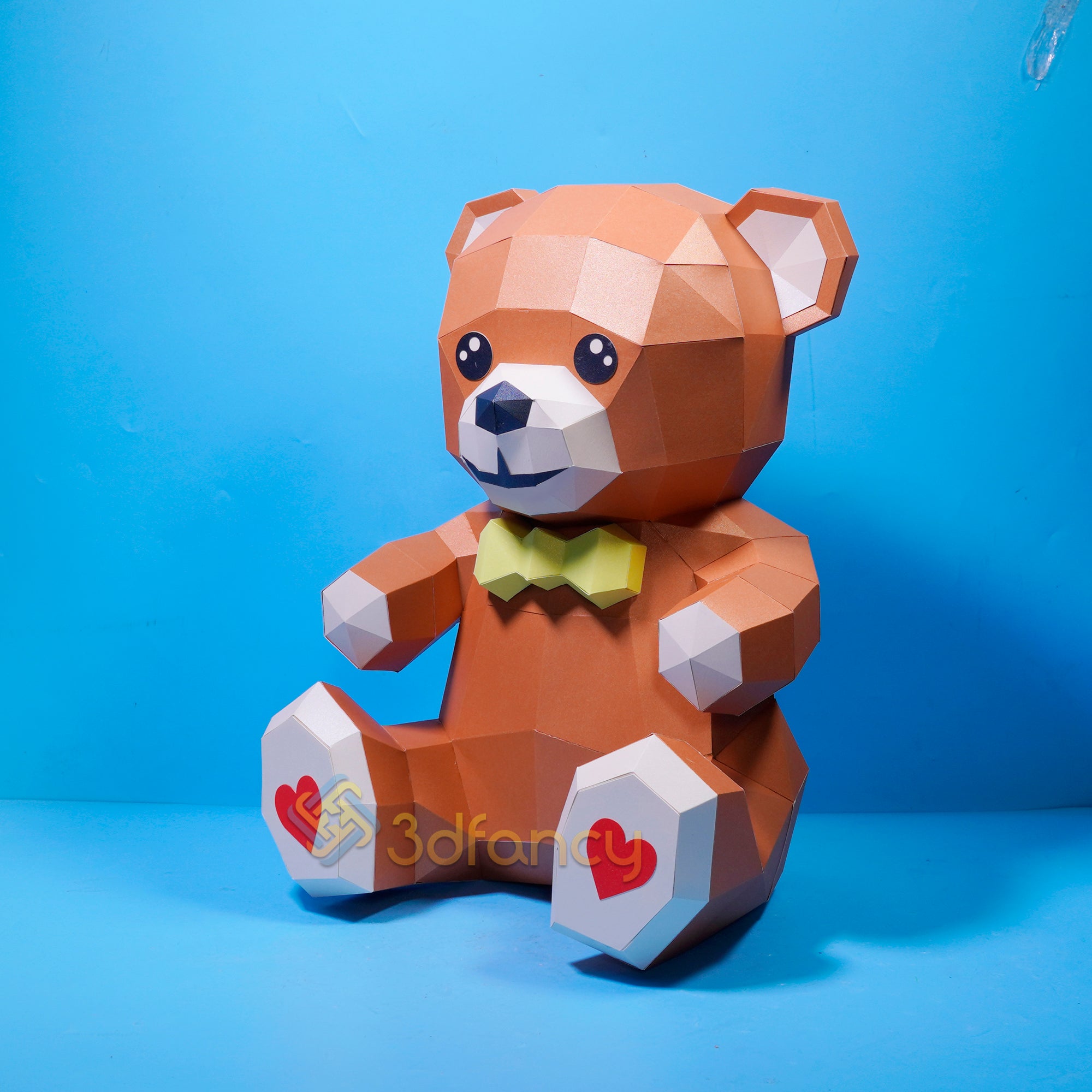 Papercraft Teddy Bear PDF, SVG, Studio Template – 3dfancy