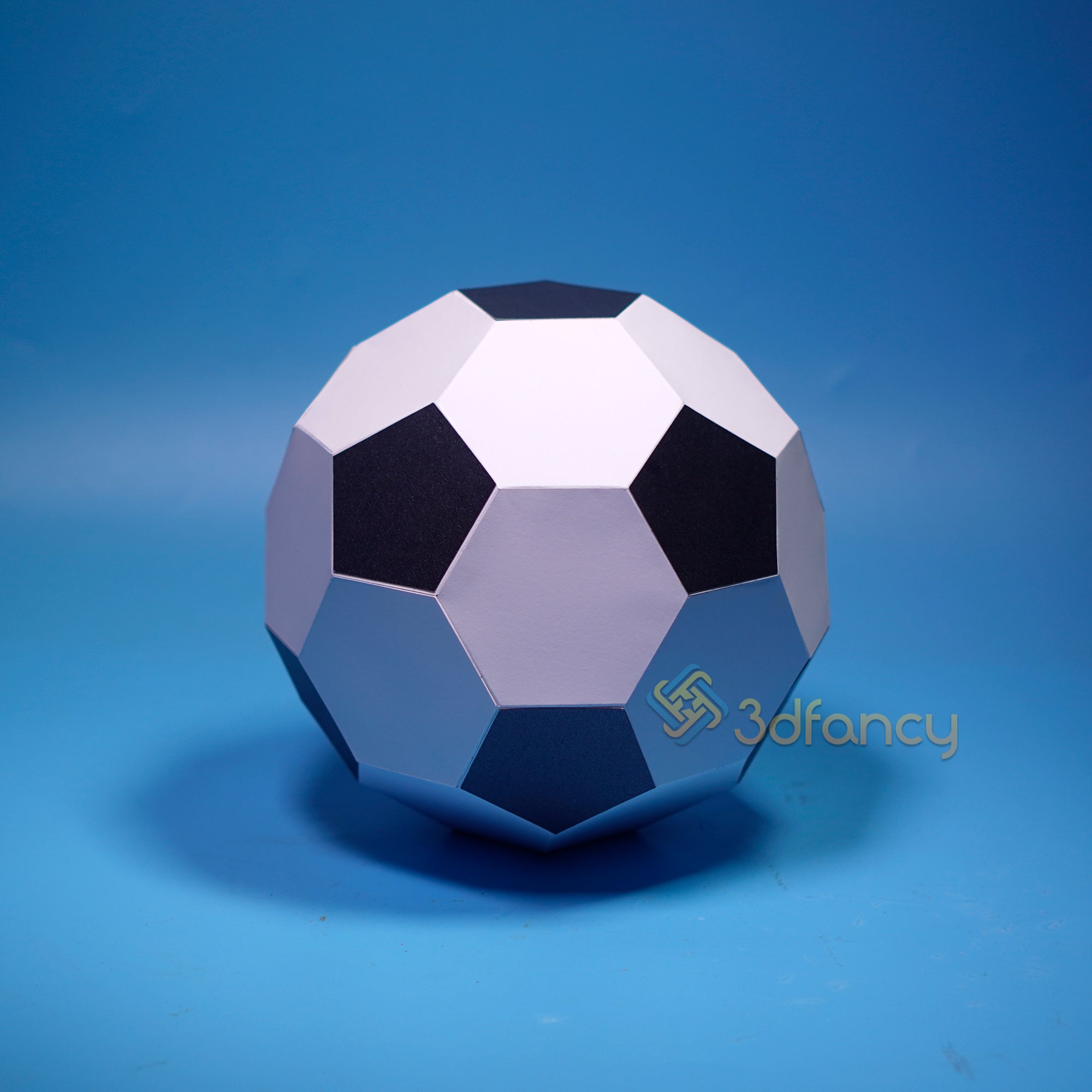Papercraft Soccer Ball PDF, SVG Template for Cricut, Cameo 4, Scanncut ...