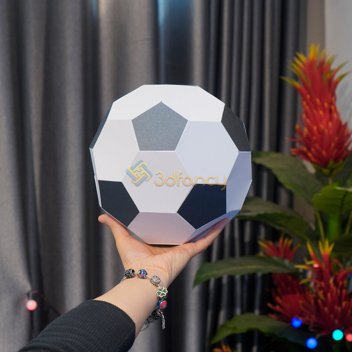 Papercraft Soccer Ball PDF, SVG Template for Cricut, Cameo 4, Scanncut ...