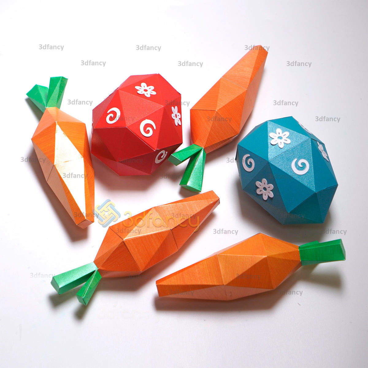 Bunny Easter Papercraft PDF, SVG Template Compatible with Cricut, Came ...