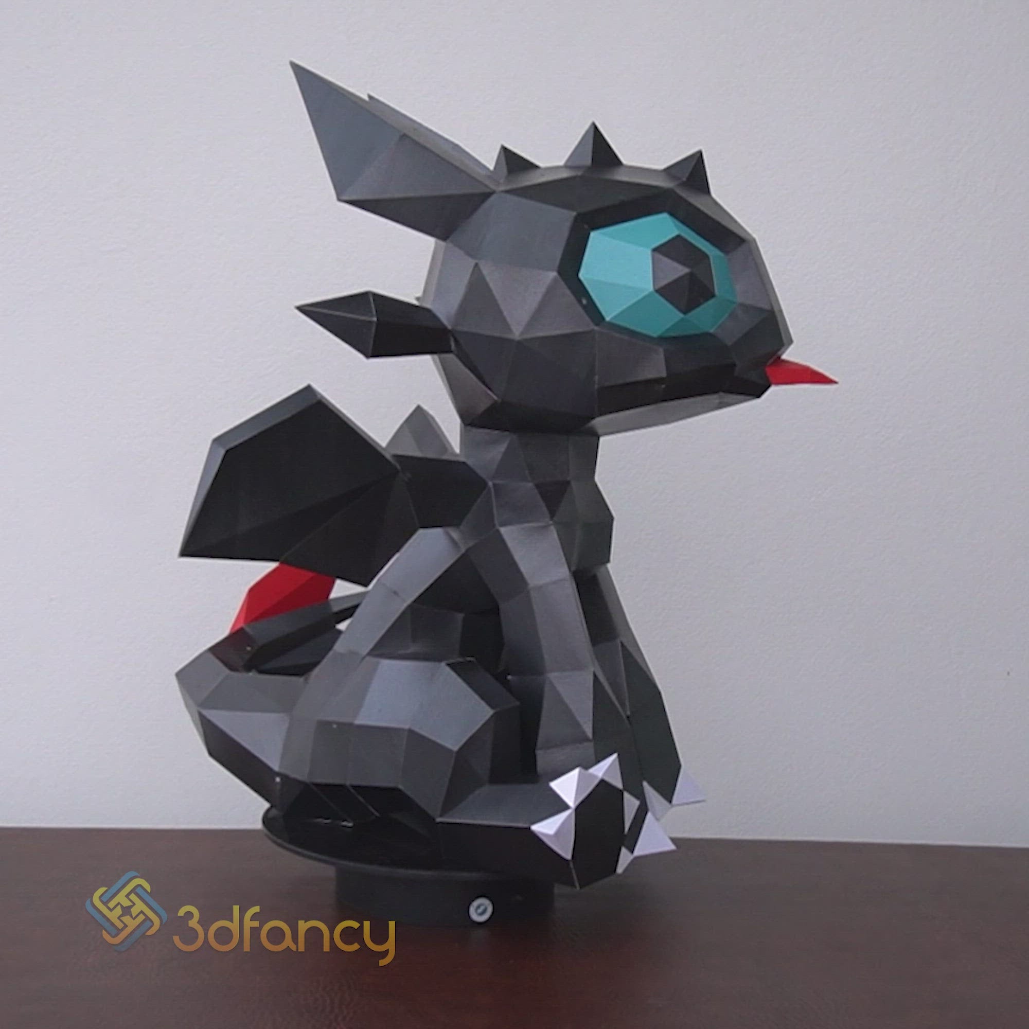 Toothless Dragon Papercraft PDF, SVG Template – 3dfancy