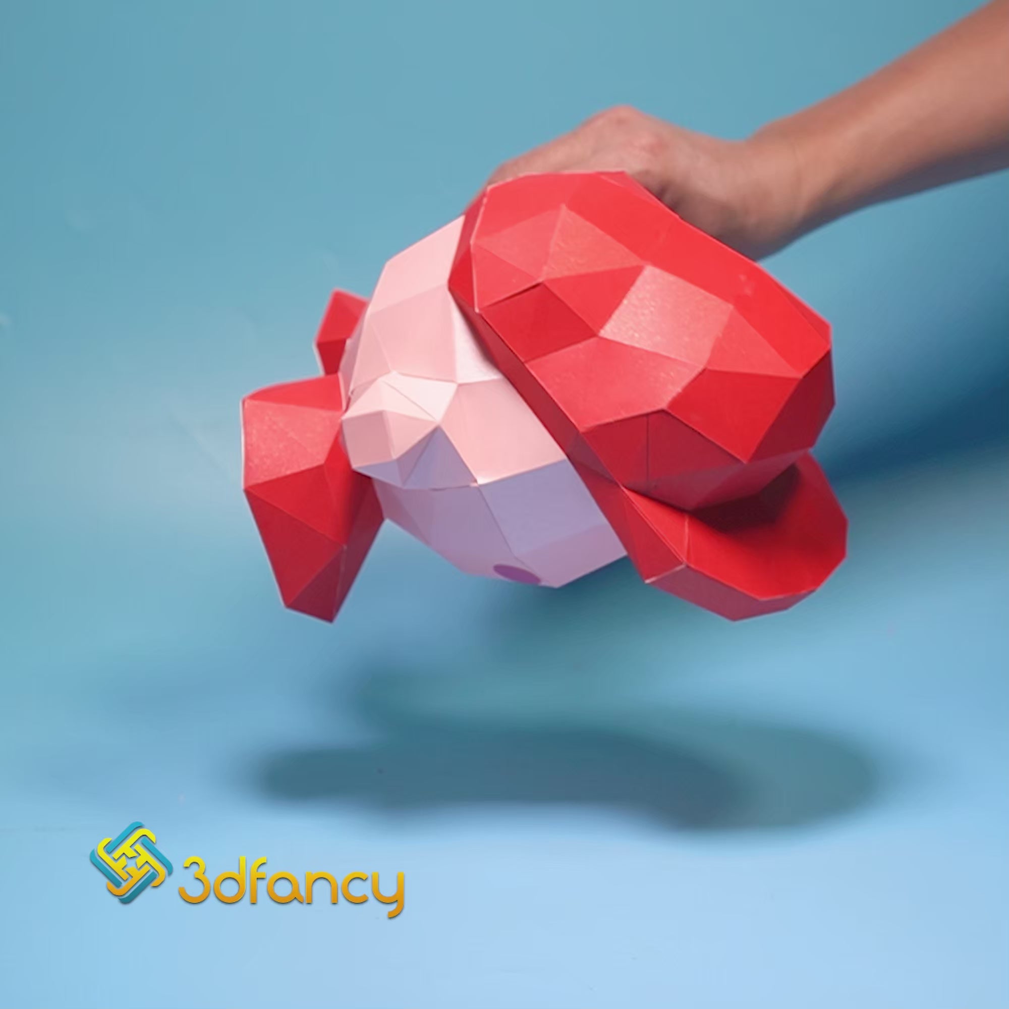 Mario Kirby 3D Papercraft PDF SVG Template – 3dfancy