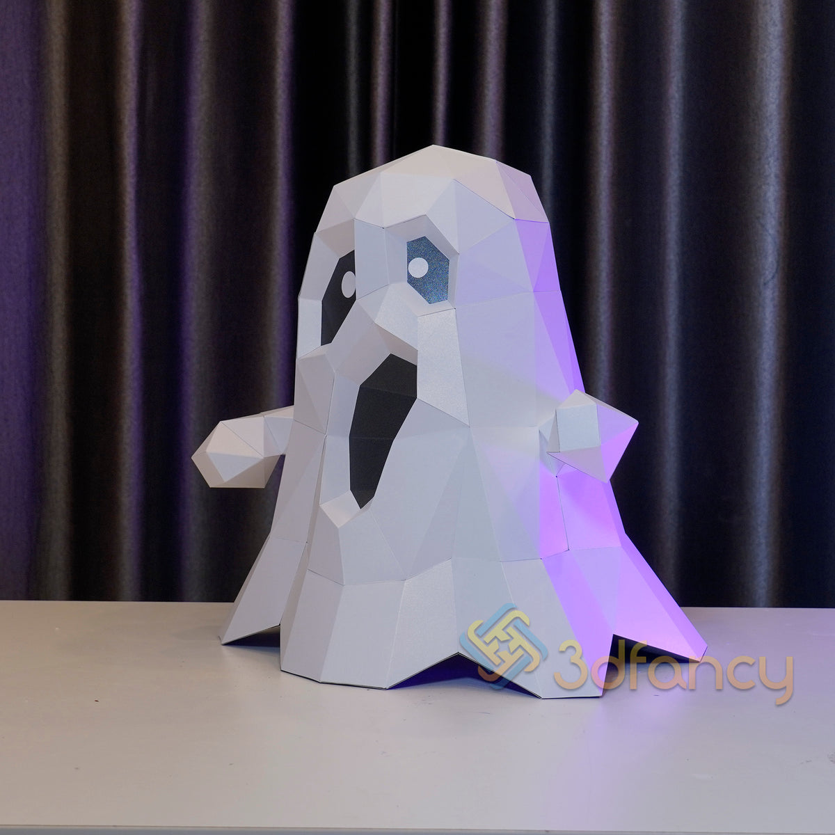Ghost Papercraft PDF, SVG, Silhouette Studio Template – 3dfancy