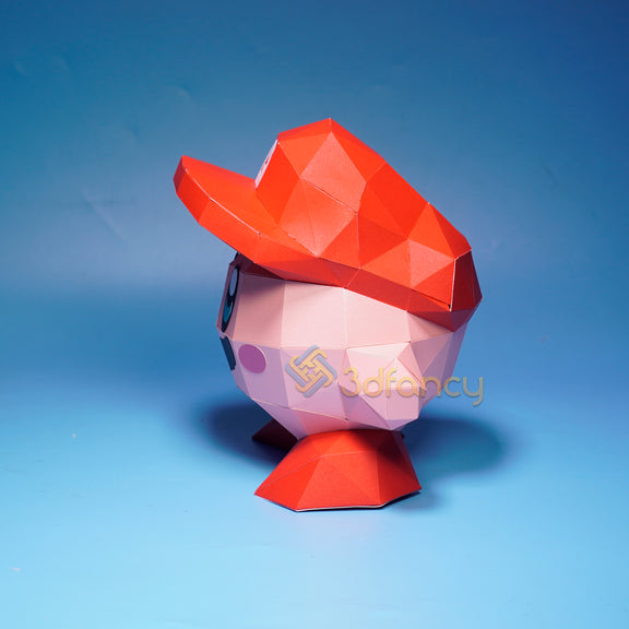 Mario Kirby 3D Papercraft PDF SVG Template – 3dfancy