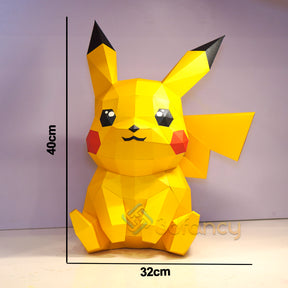 Pokémon Papercraft DIY Pikachu 3D Papercraft SVG Cricut, PDF ...