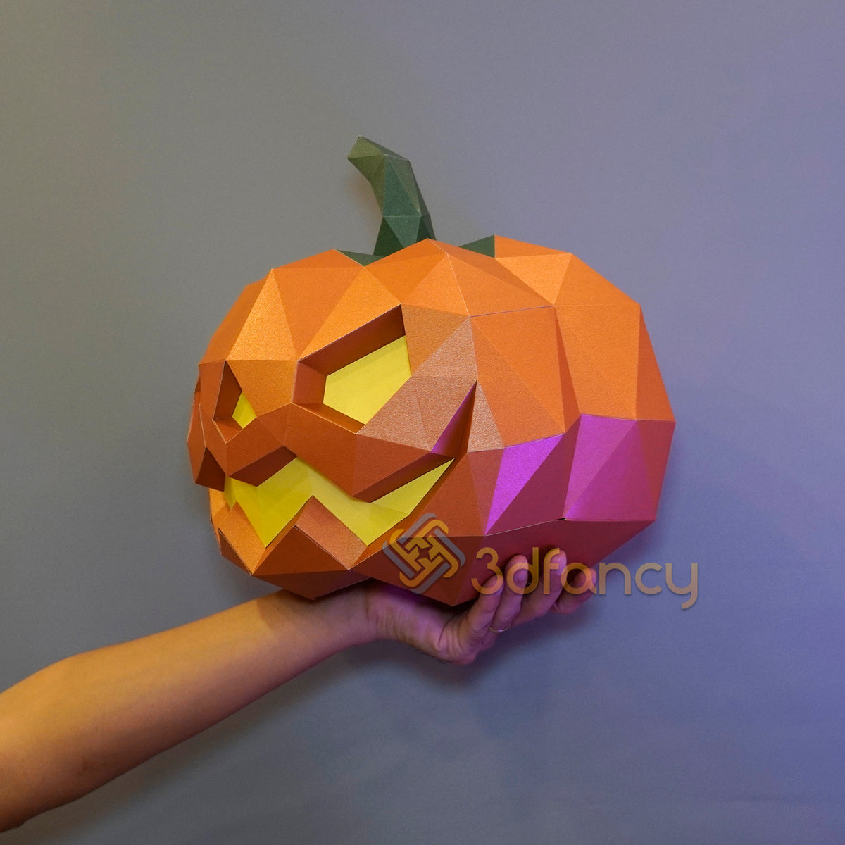 Pumpkin Papercraft PDF, SVG, Silhouette Studio Template For Creating 3 ...